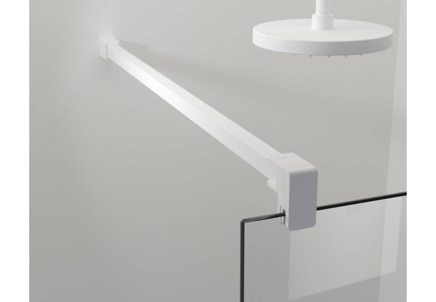 Mampara frontal Profiltek Galilea panel fijo + abatible