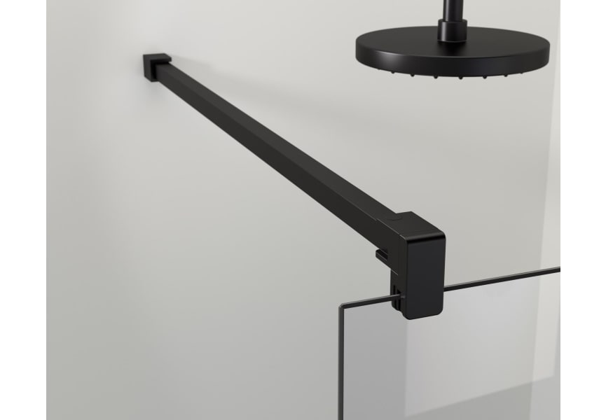 Mampara frontal Profiltek Galilea panel fijo + abatible