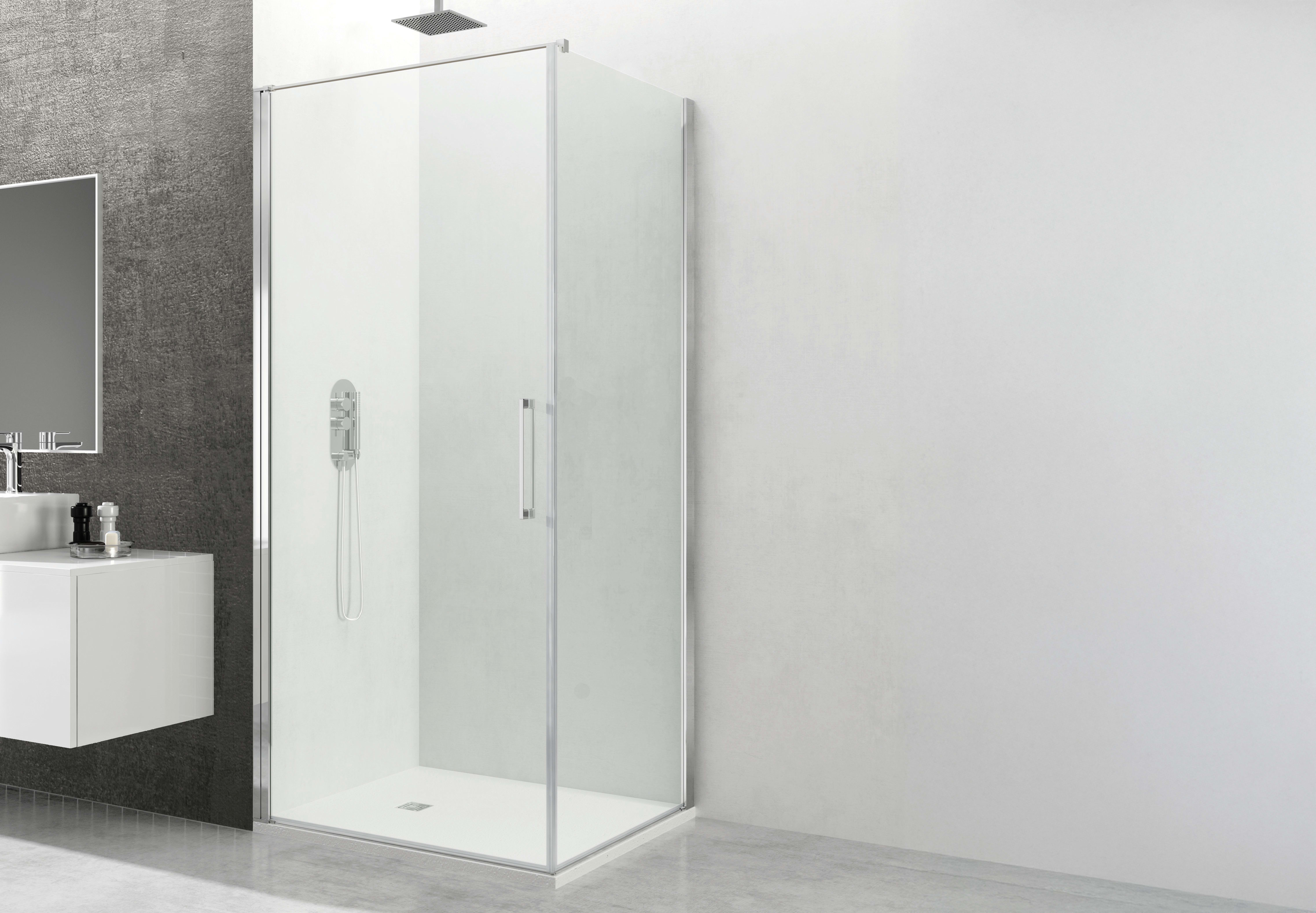 Mampara de ducha GME Open (Combi A) con panel abatible y fijo