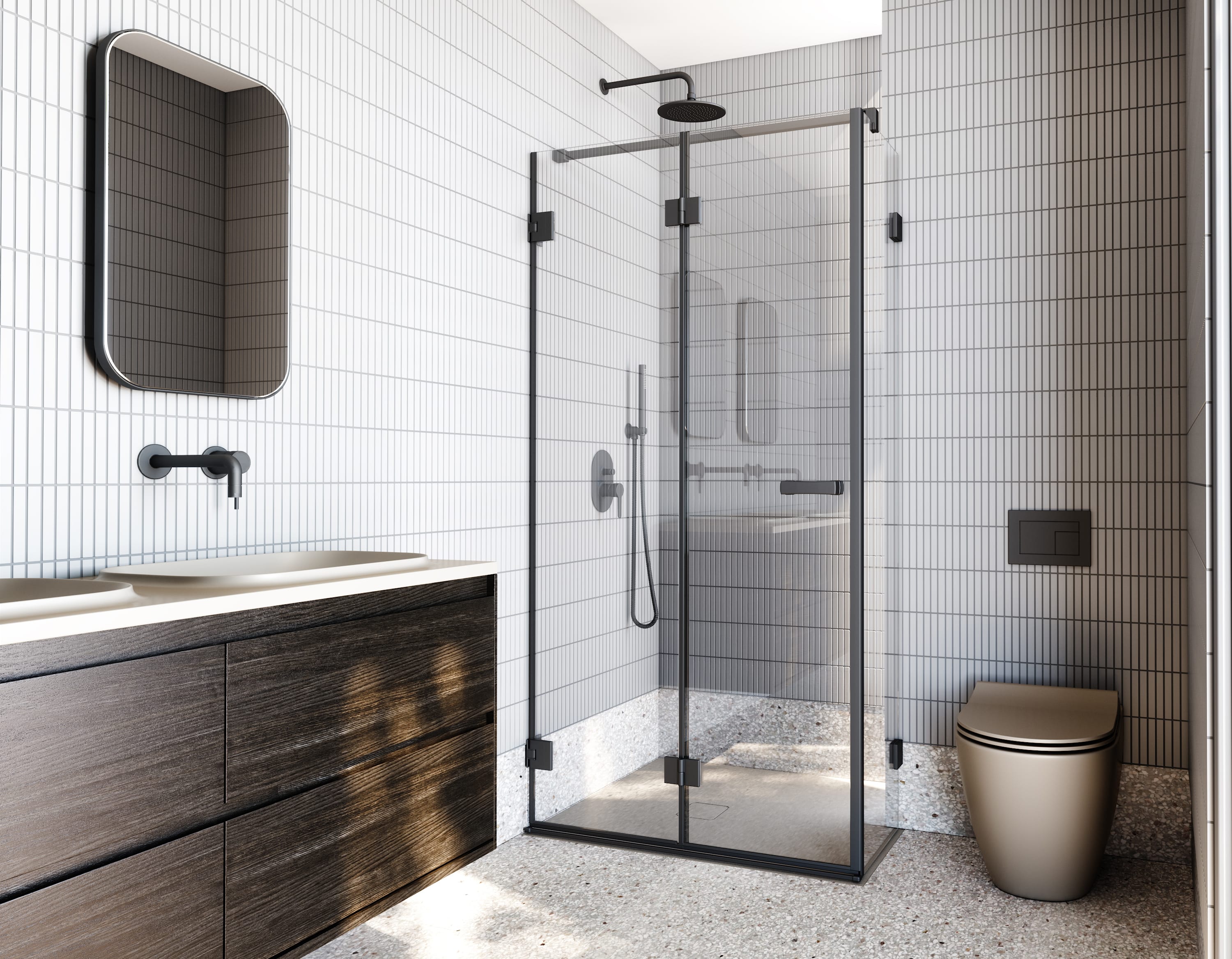 Mampara de ducha Profiltek Glam (GL-219) | Solomamparas